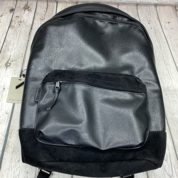 James Campbell | Bags | James Campbell Faux Black Leather Backpack ...